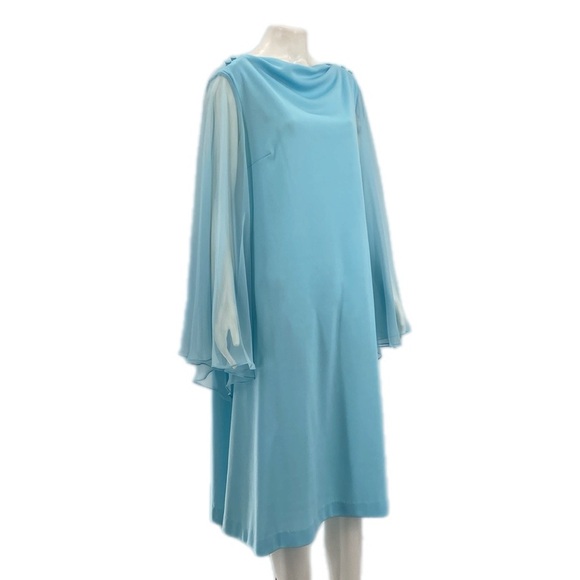 Lilly Lynn | Dresses | Vintage 7s Formal Mother Bride Evening Chiffon ...